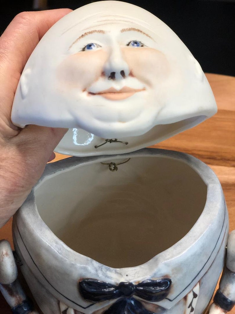 Humpty Dumpty Articulated Porcelain Figure/folk Art Collectors/mother ...