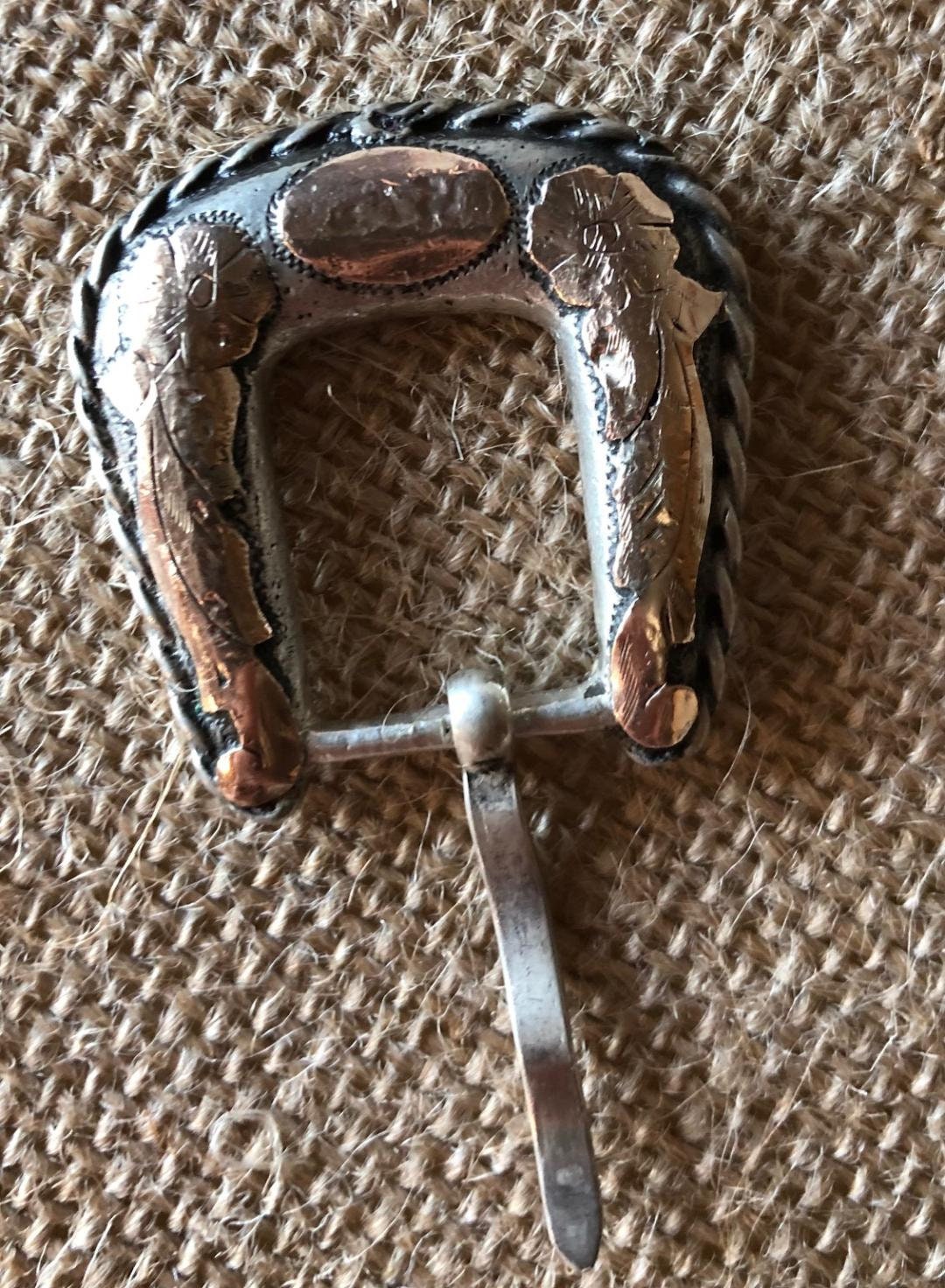 Vintage Western Ranger Belt Buckles Set/mexican Silver/10k/two Tone ...