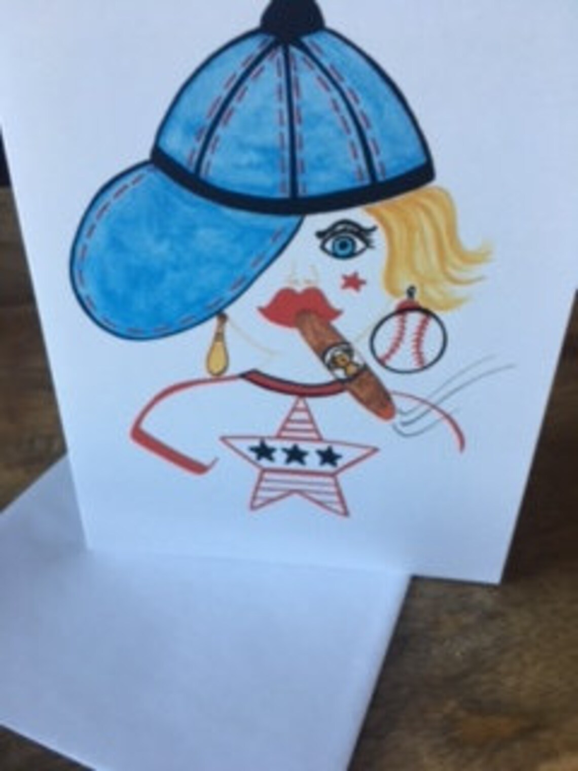 Cigars-cigar Art-cigar Greeting Cards-cigarettes-original Art-cigar Box ...