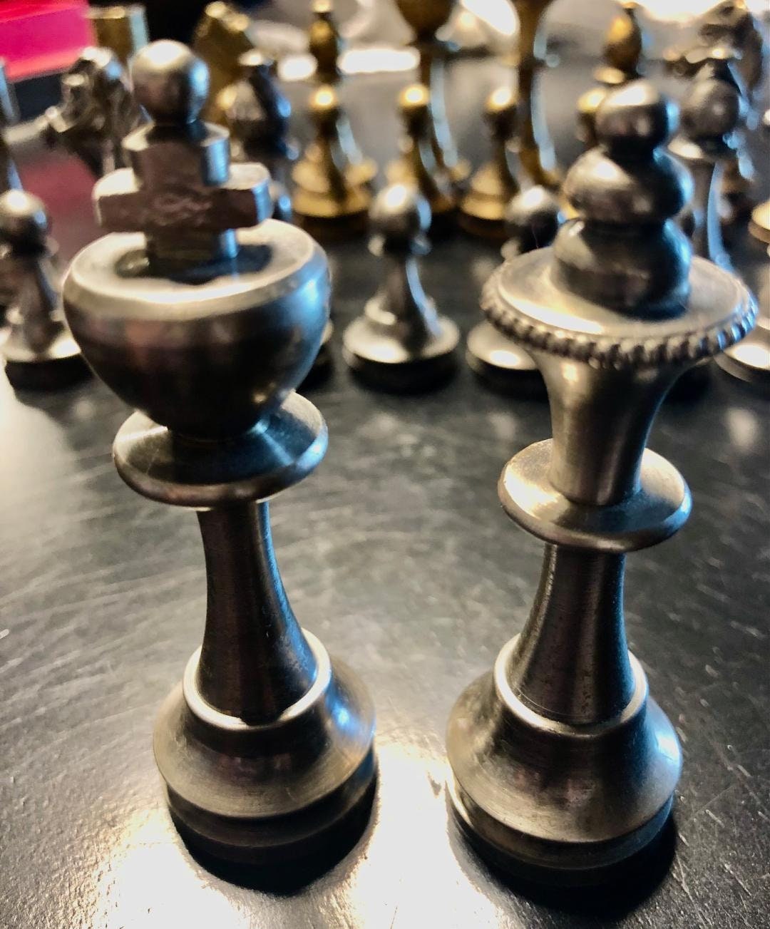 Chess Sets/brass/italian Vintage Brass Chess Set/staunton/brass ...