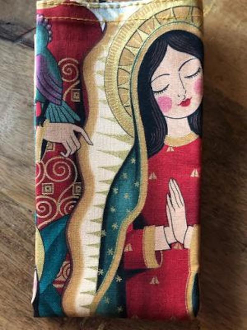 Six Our Lady of Guadalupe Cloth Dinner Napkins-six 16x16 Cotton Napkins ...