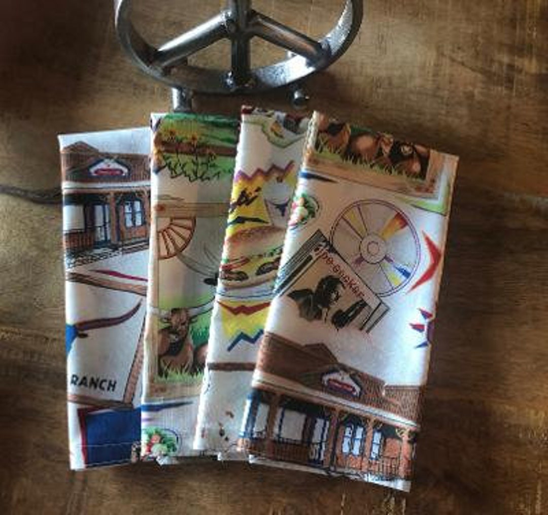 Western Decor-joe Cocker-cloth Napkins-the Un-paper Towel-four 16x16 ...