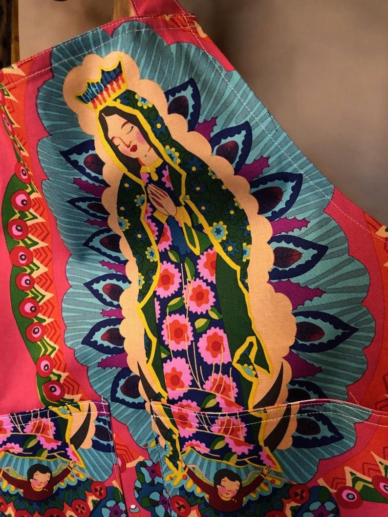 Our Lady of Guadalupe Apron/cocina Apron/abuelita Apron/santa Fe ...