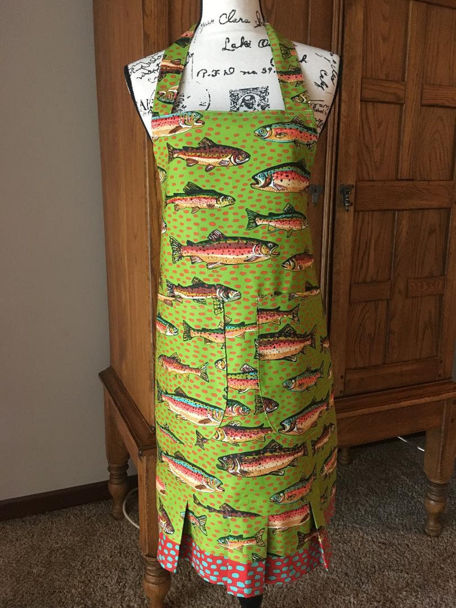 Women Fly-glamping-fly Fishing/aprons/fly Fishing Apron/ Trout/ River ...