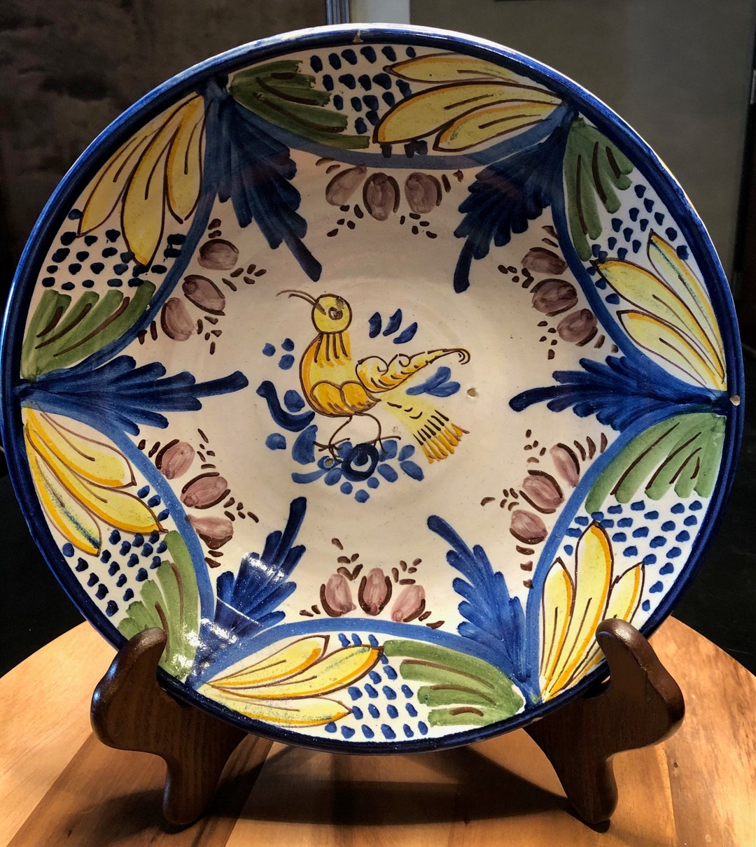 Antique 19th Century Manises (valencia) Hand Painted/ceramic ...