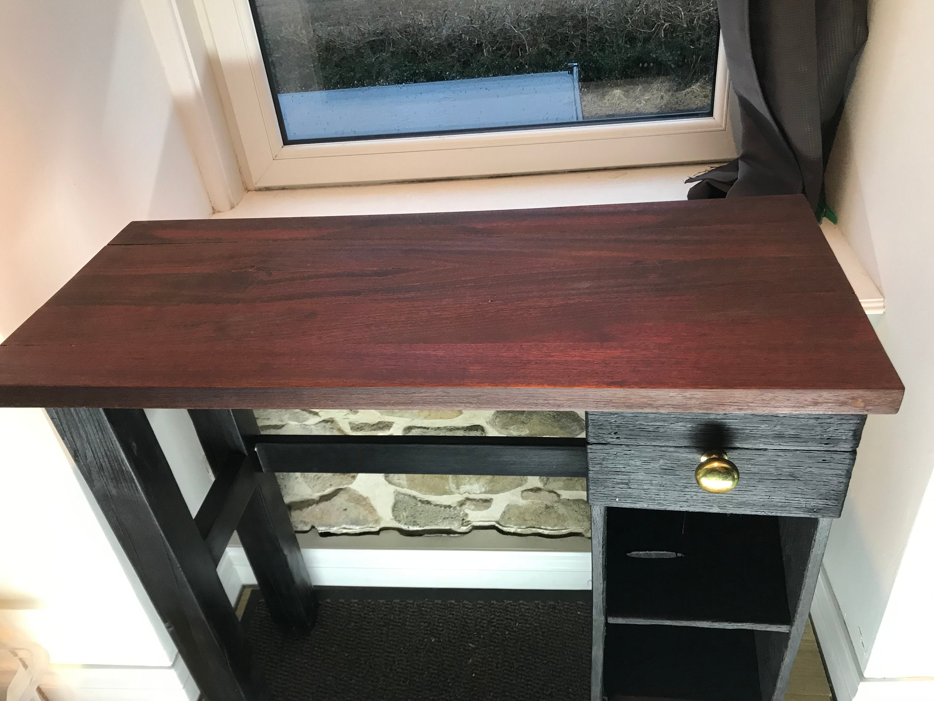 Handmade Meranti/ Oak Wood Desk - Etsy