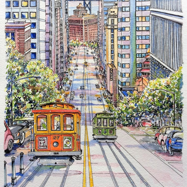 Cable Car Art - Etsy
