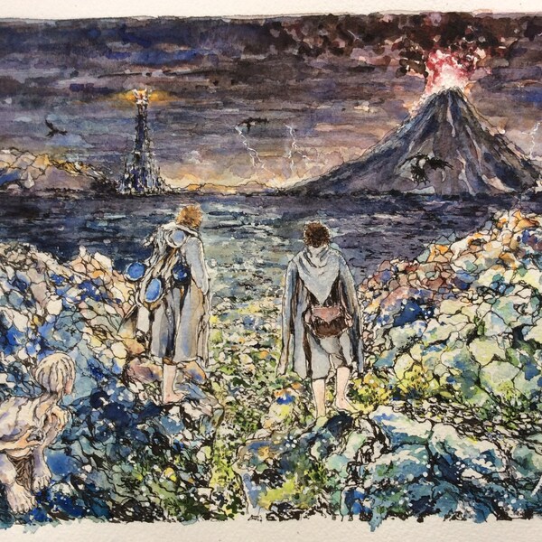 Barad Dur Mount Doom Art - Etsy