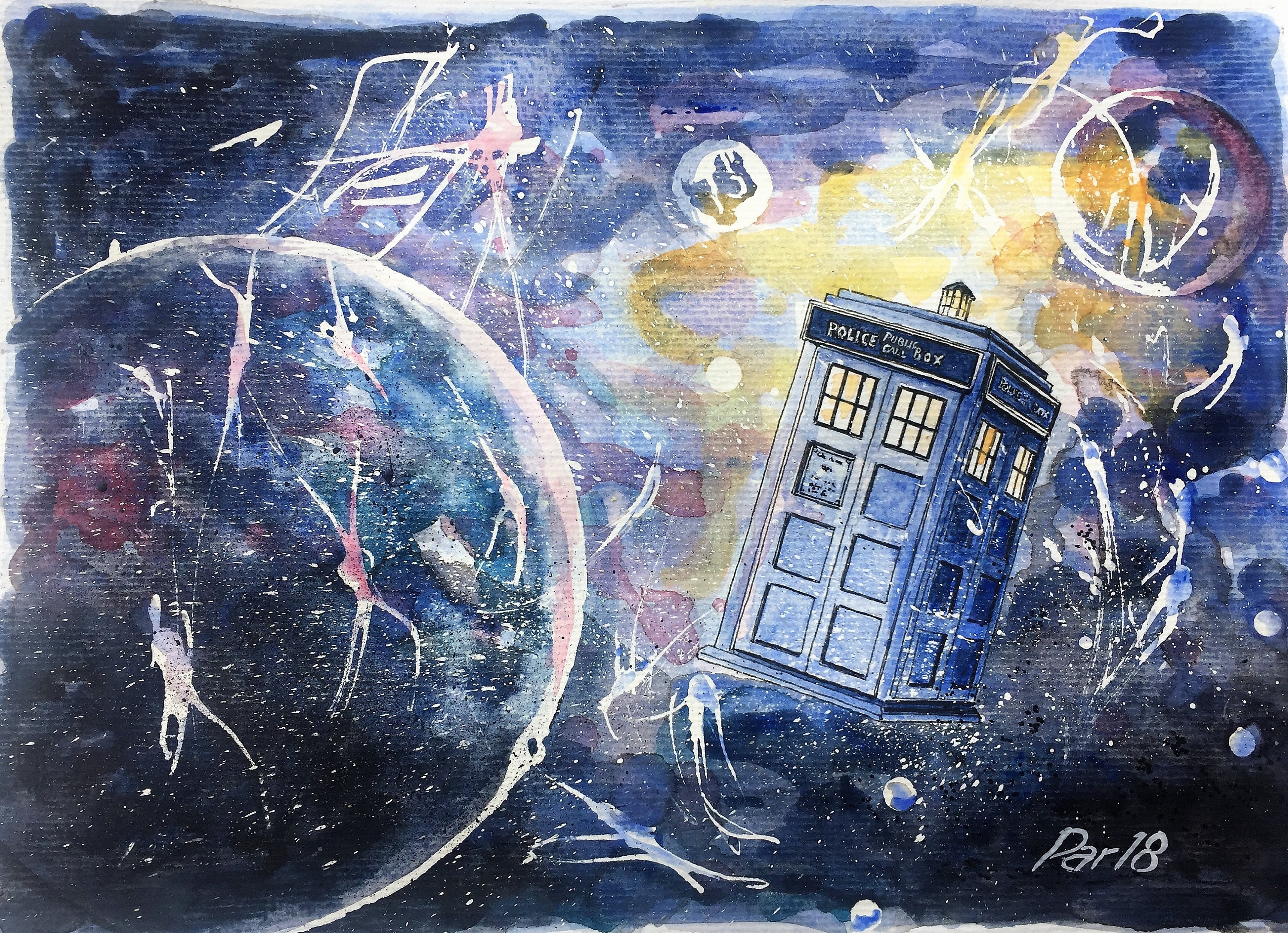 Doctor Who Artwork Tardis