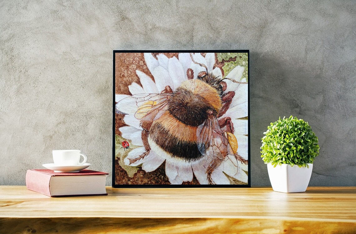 Bumble Bee Print Honey Bee Art Print Bumble Bee Gifts | Etsy