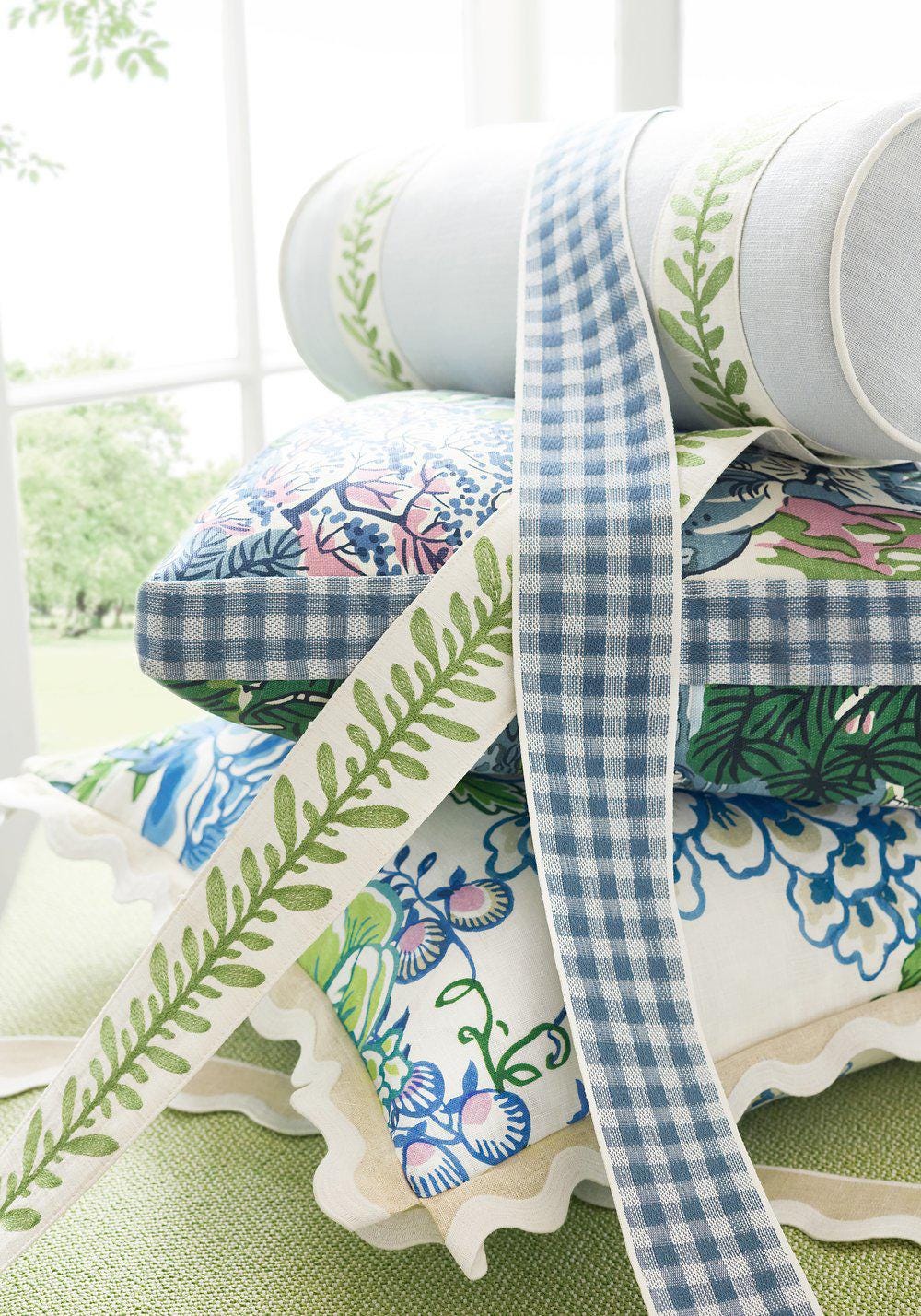 Thibaut Wave Tape Trim: Linen Polyester Blend, 2.12" Wide - Etsy