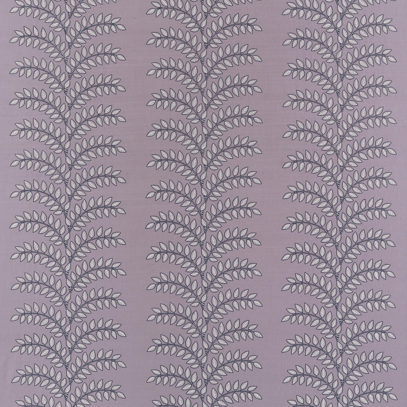 Frondescence Embroidery Fabric by Thibaut: Linen Cotton Blend ...