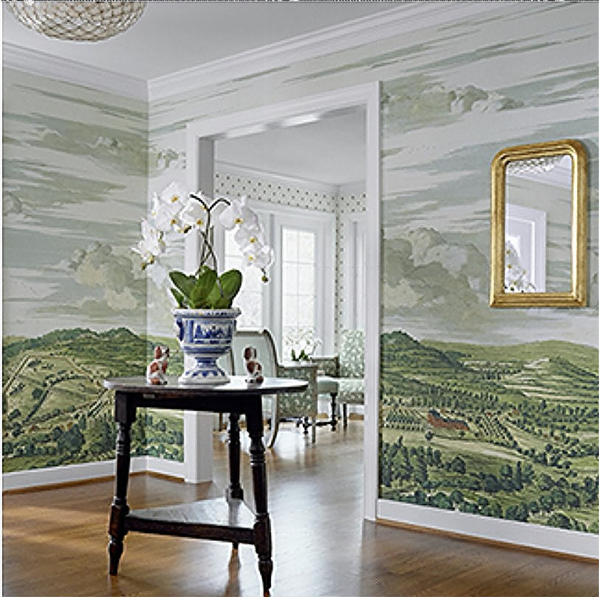 Whitcombe Park Mural Wallpaper: English Countryside 3-panel Set - Etsy