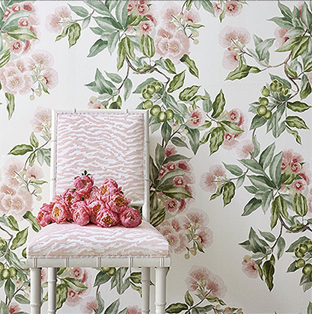 Anna French Wallpaper Camellia Garden, Chinoiserie Design, Floral ...