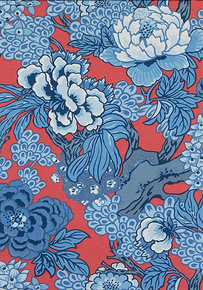Thibaut Honshu Floral Fabric - Etsy