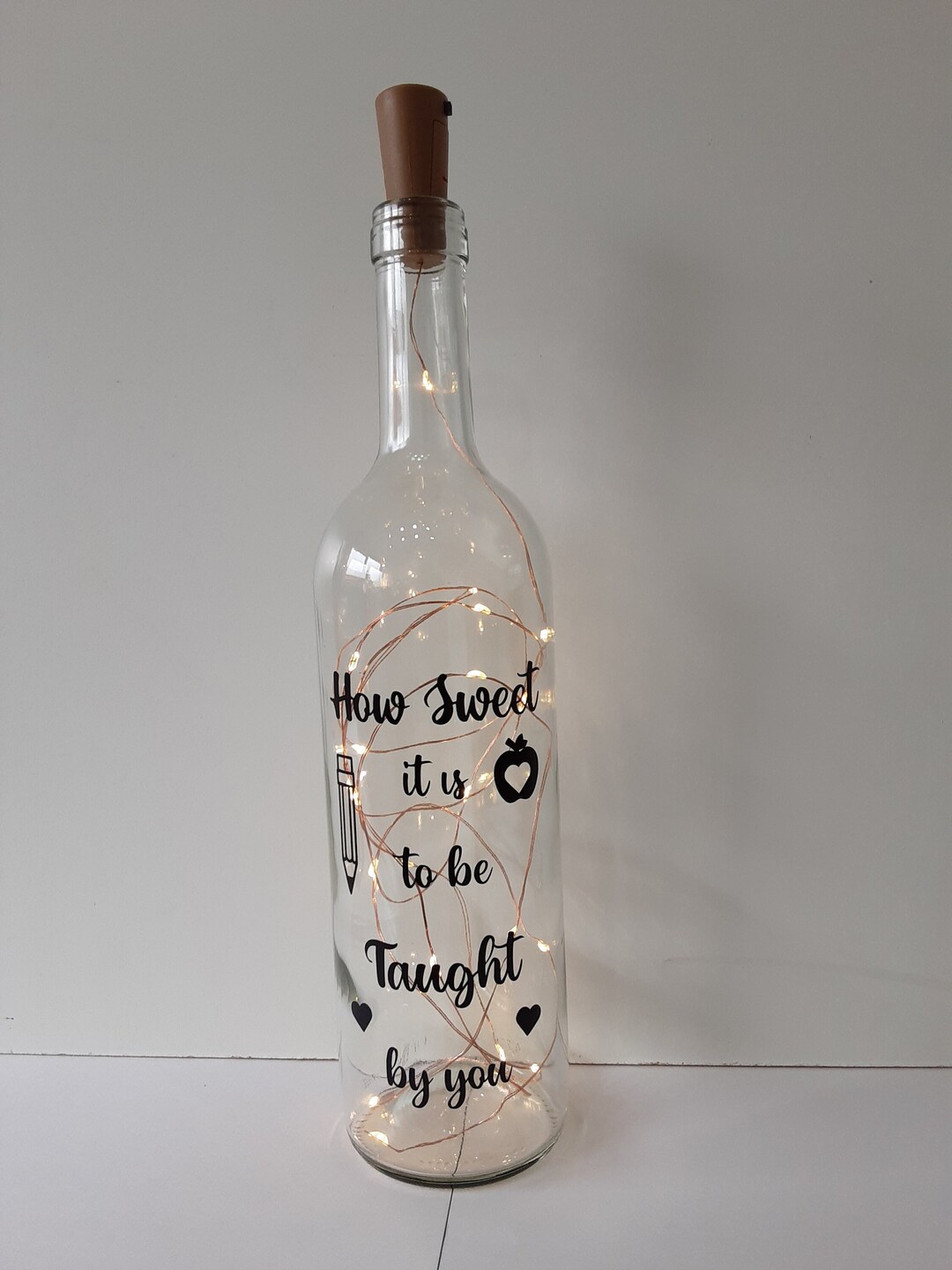 Best Teacher Appreciation Light up Bottle Gift End of Term Gift Sweet ...