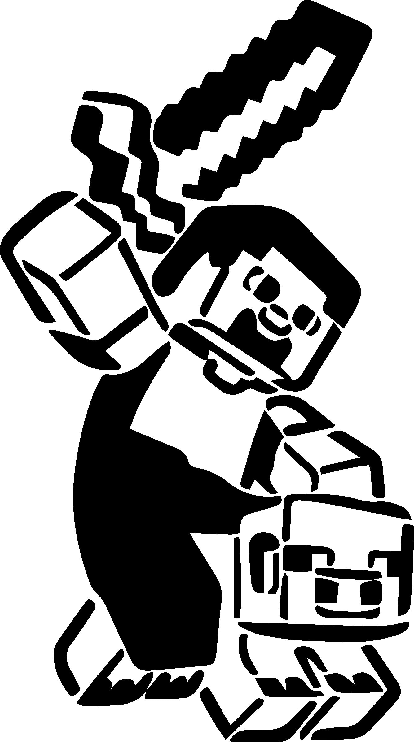 Minecraft SVG DFX Digital Bundle, Silhouette Cameo, Cricut and Laser ...