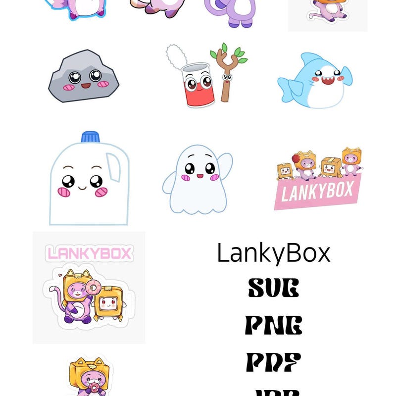 Lankybox Svg - Etsy