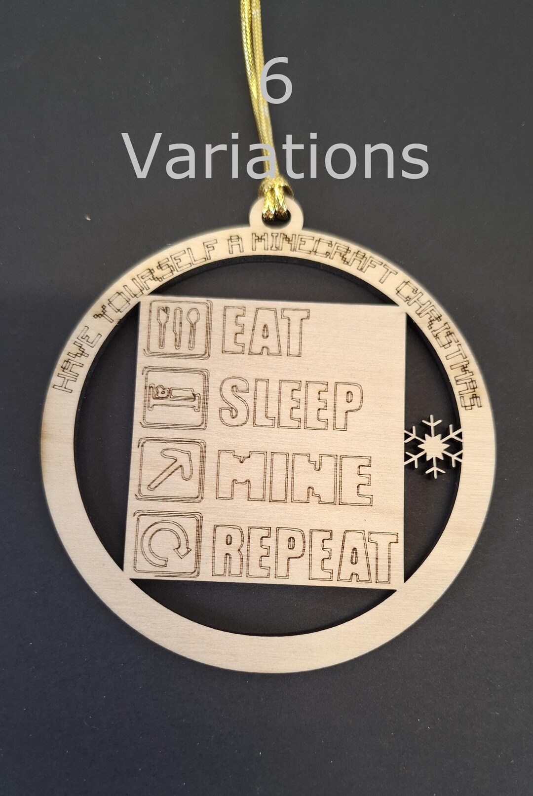Minecraft Christmas Tree Decoration, 6 Variations, Minecraft Gamer ...