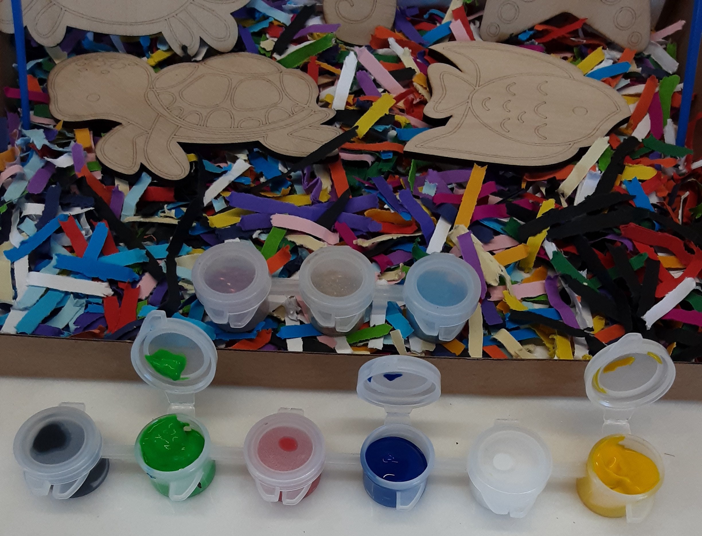 Paint Your Own PYO Sea Animals Paintable Craft Kit Childs DIY Painting ...