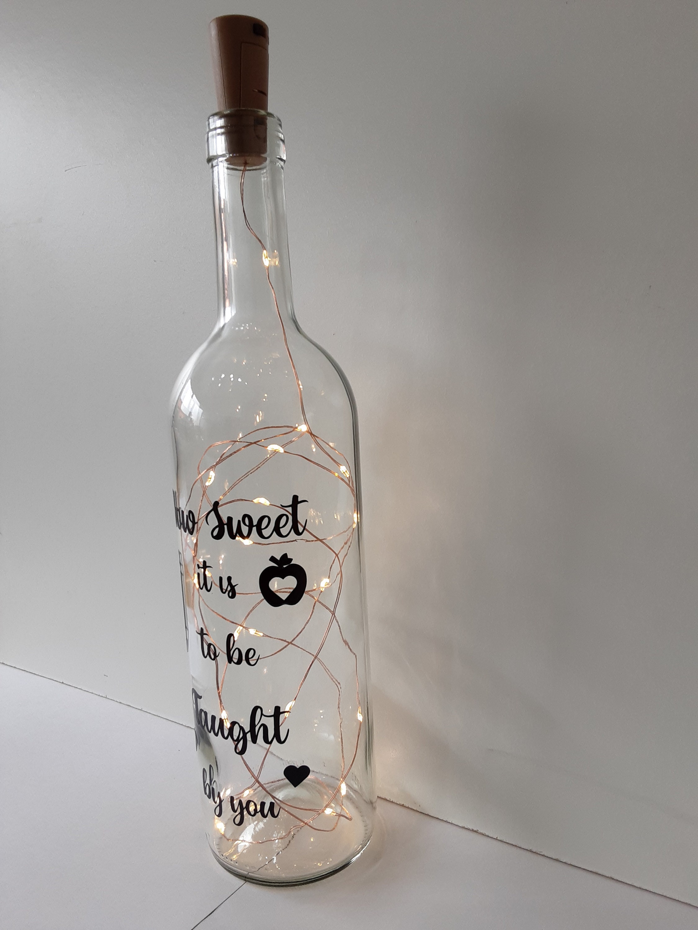 Best Teacher Appreciation Light up Bottle Gift End of Term Gift Sweet ...