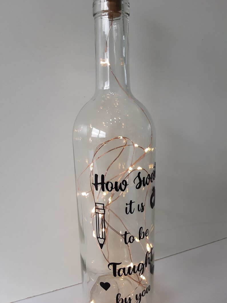 Best Teacher Appreciation Light up Bottle Gift End of Term Gift Sweet ...