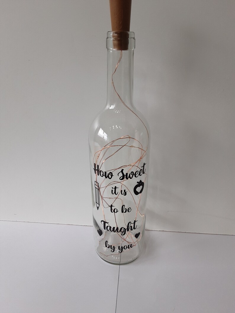 Best Teacher Appreciation Light up Bottle Gift End of Term Gift Sweet ...