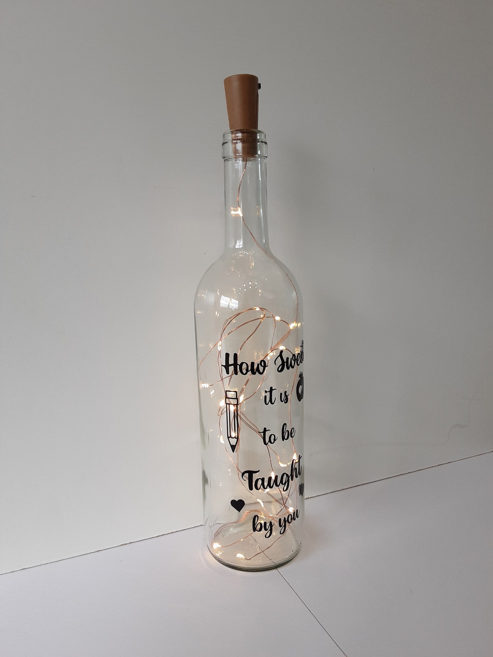 Best Teacher Appreciation Light up Bottle Gift End of Term Gift Sweet ...