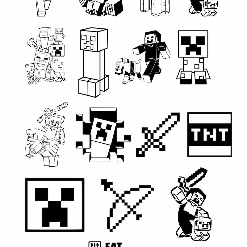 Minecrafts Svg - Etsy