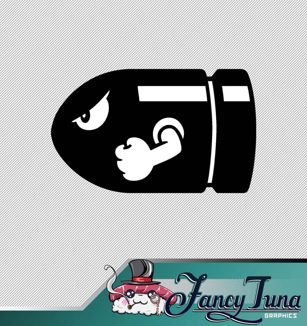 Vinyl Decal Bullet Bill - Etsy