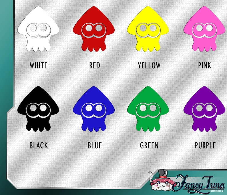 Vinyl Decal Splatoon Squid Logo - Etsy