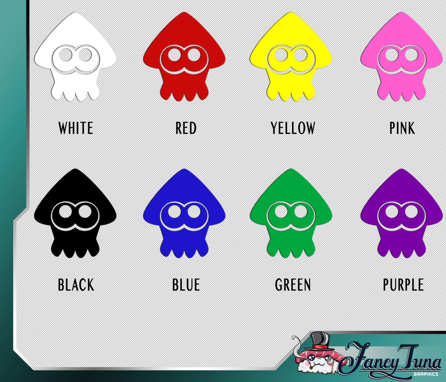 Vinyl Decal Splatoon Squid Logo - Etsy