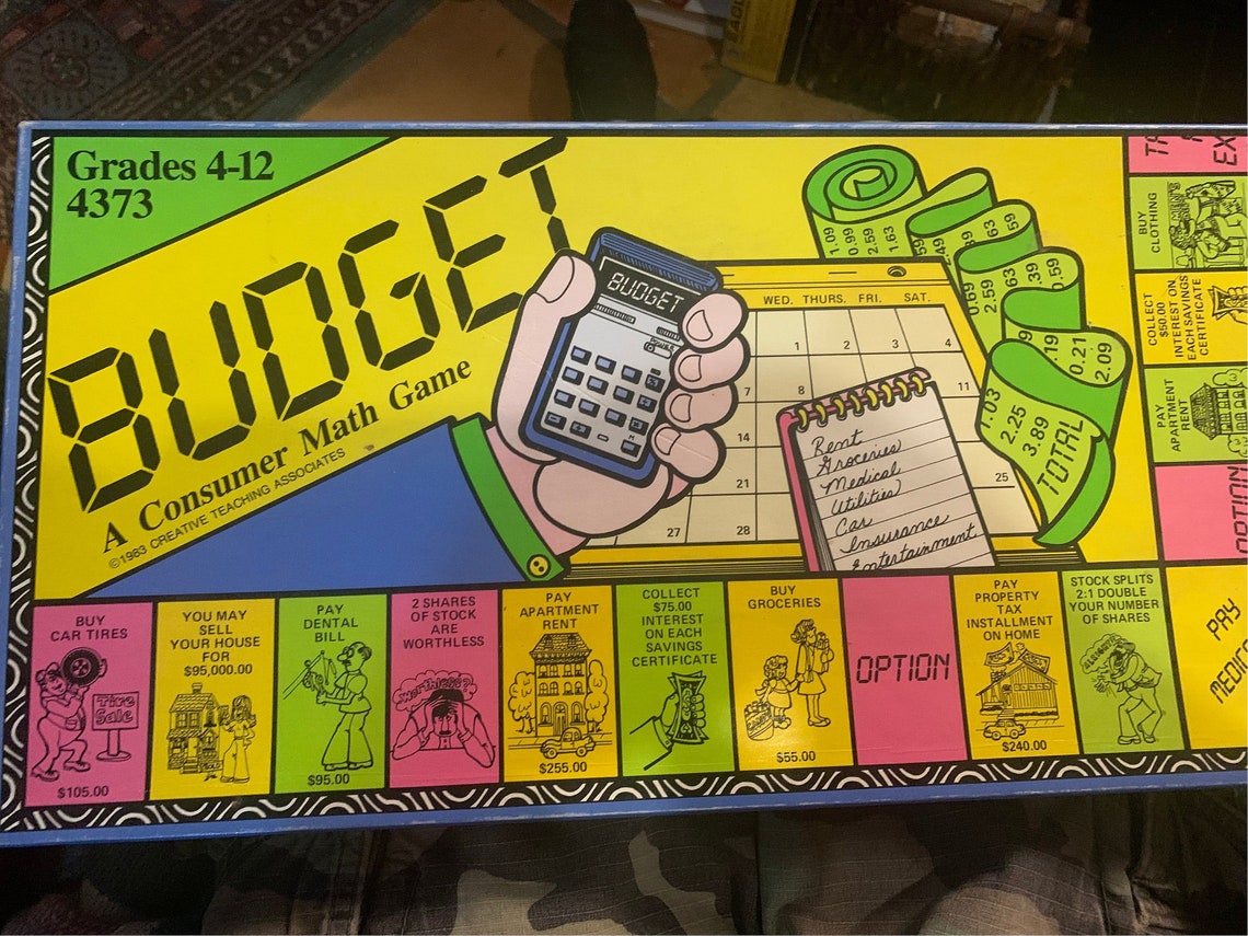 Vintage Budget Board Game A Consumer Math Game Grades 4-12 - Etsy