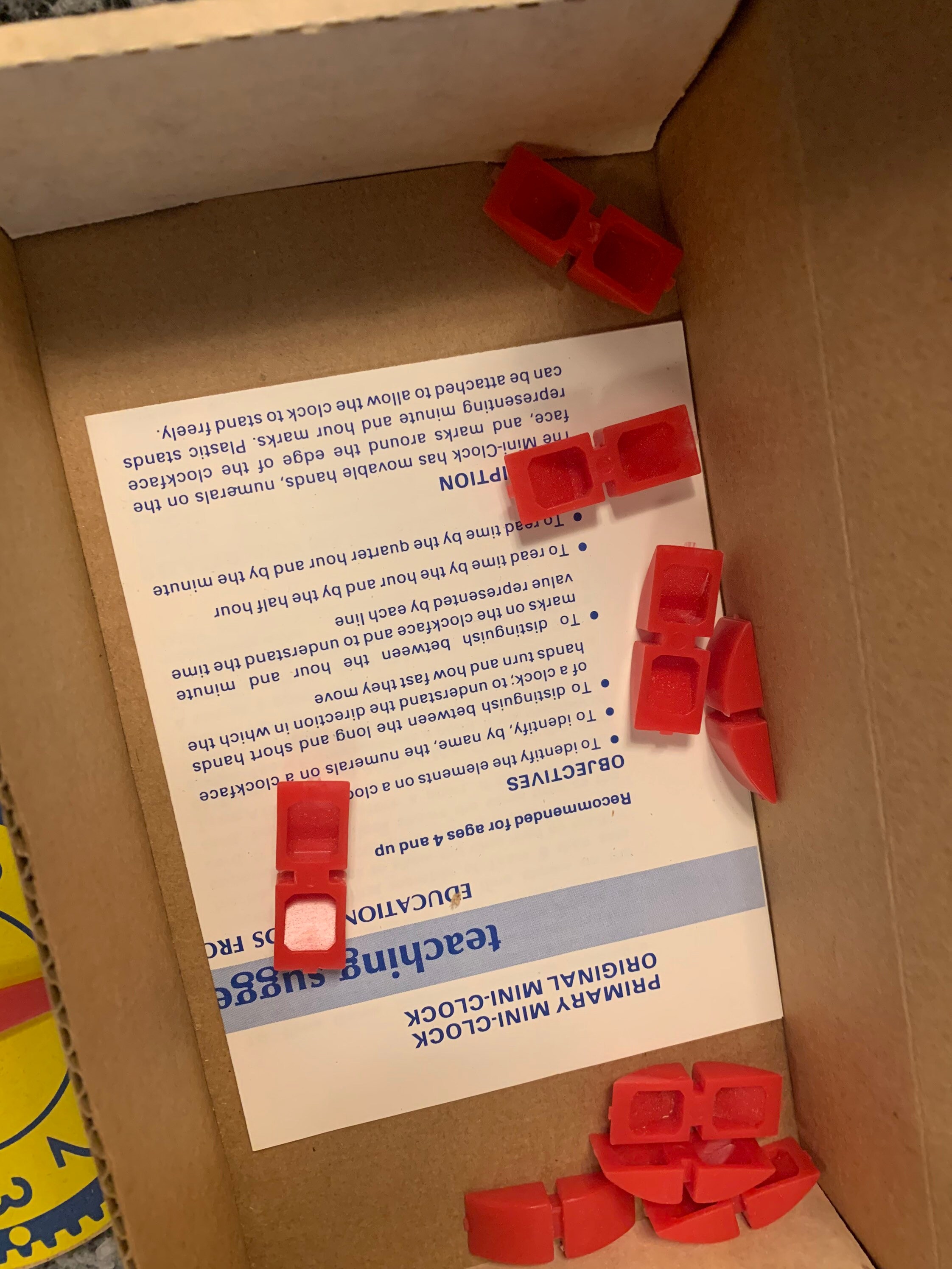 Original Judy Mini Clocks 12-pk Wood - J-209041 Ideal for Educators ...