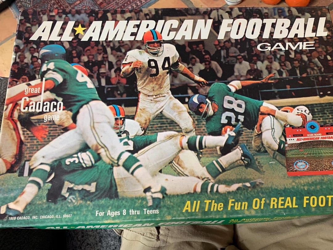 Vintage Classic 1969 Cadaco All-america Football Board Game Complete - Etsy