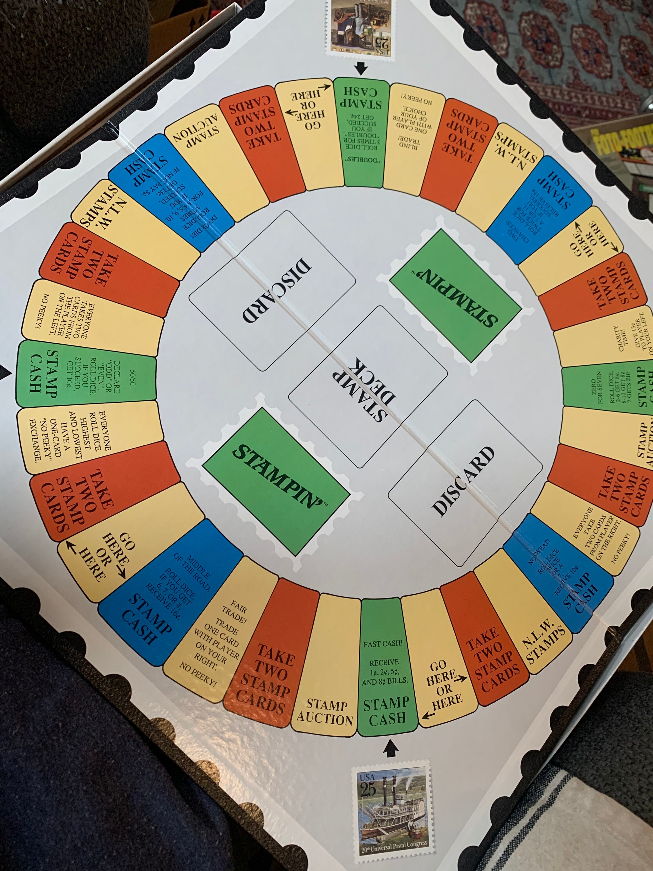 1989 Stampin Board Game Lively Game of Stamp Acquisition - Etsy