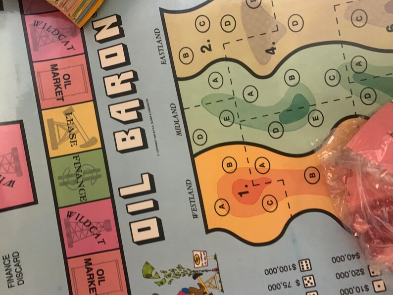 Rarest Game on Site: Oil Baron Game 1983 by D A Oliver - Etsy