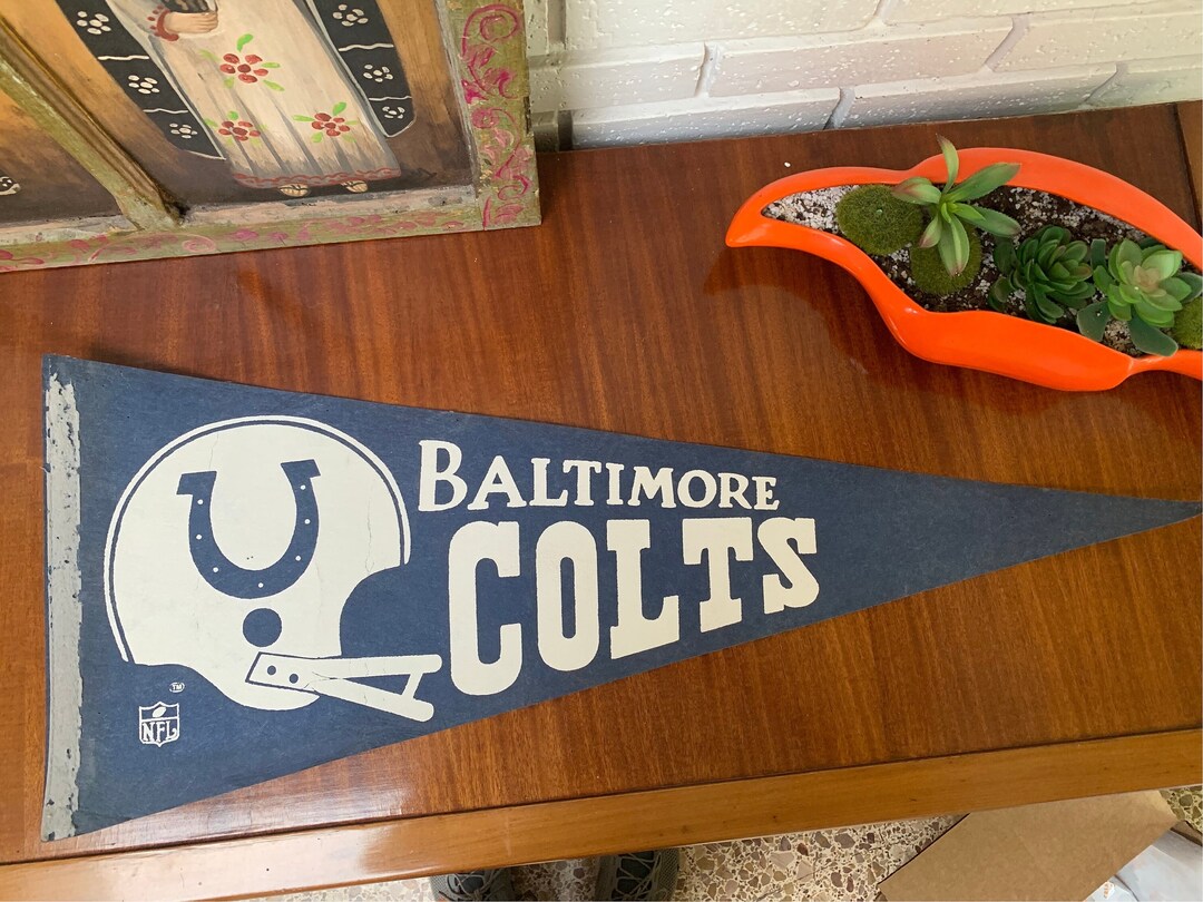 1970s Vintage Baltimore Colts NFL Felt Pennant - Etsy