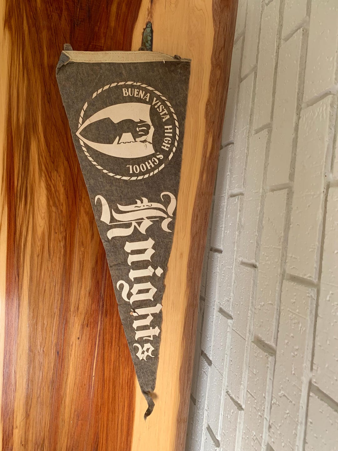 Rare 1940s/50s Buena Vista Knights Felt Pennant Buena Vista High School ...