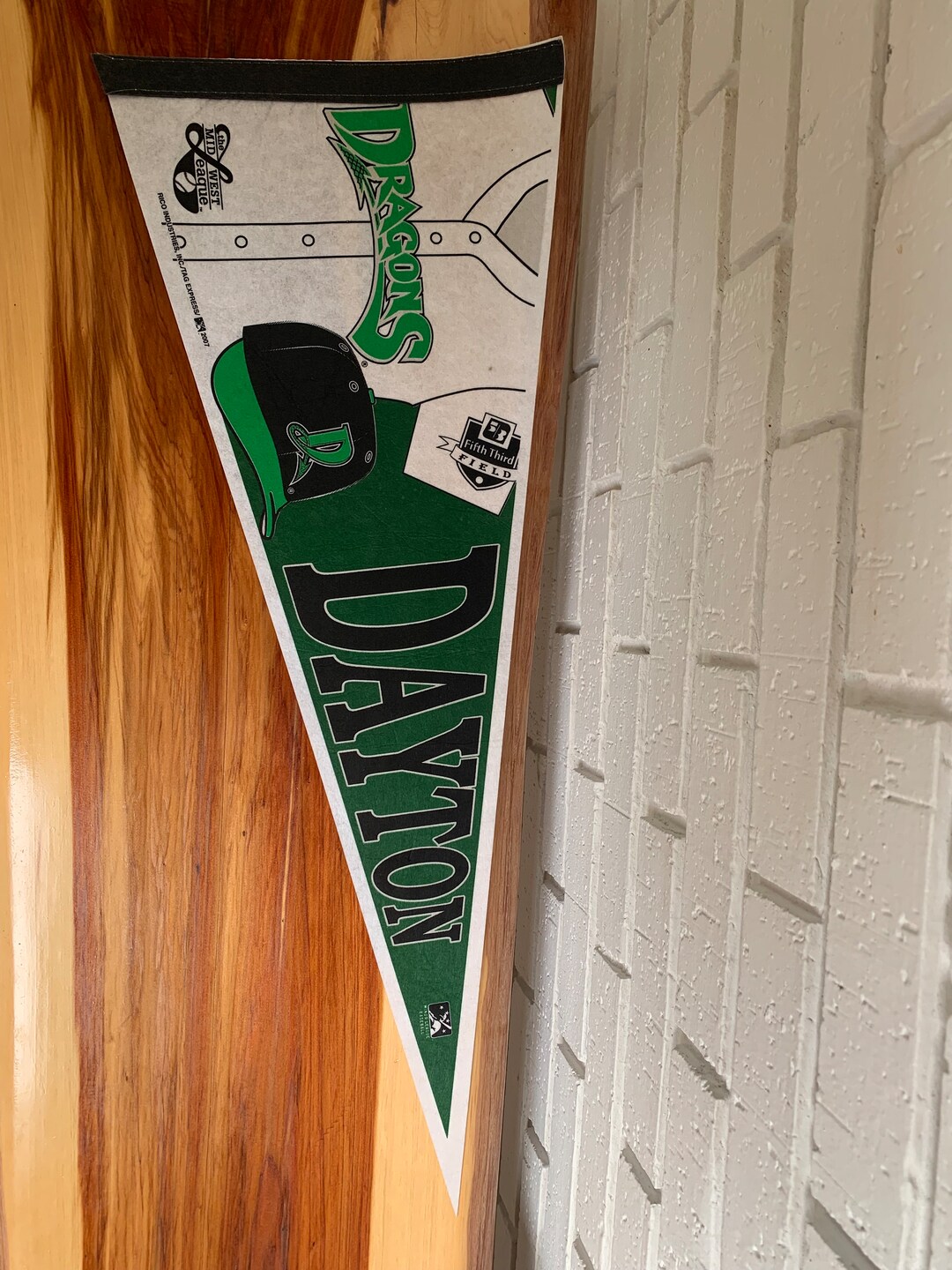 2000s Dayton Dragons Minor League Baseball Midwest League Felt Pennant ...