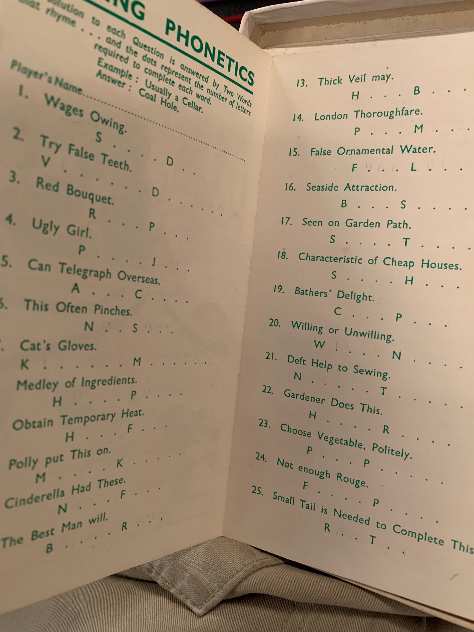 UPL Party Games Rhyming Phonetics Game - Etsy