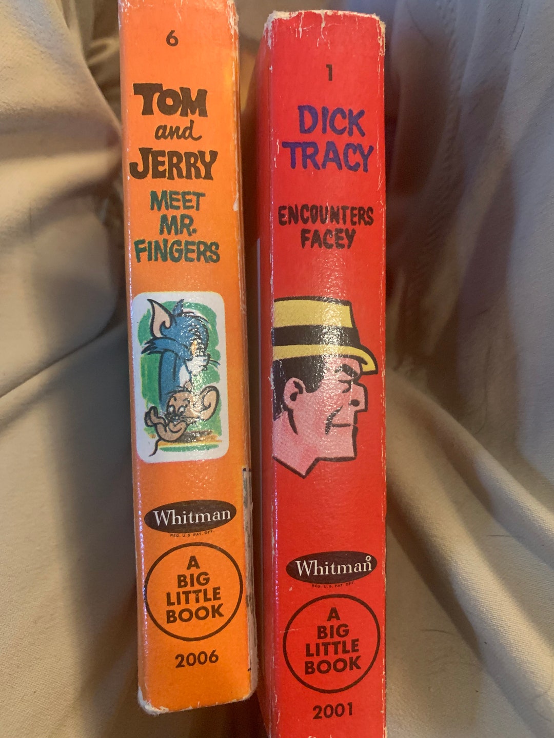 Two Vintage 1967 Little Big Books Whitman Pub Dick Tracy and Tom and ...