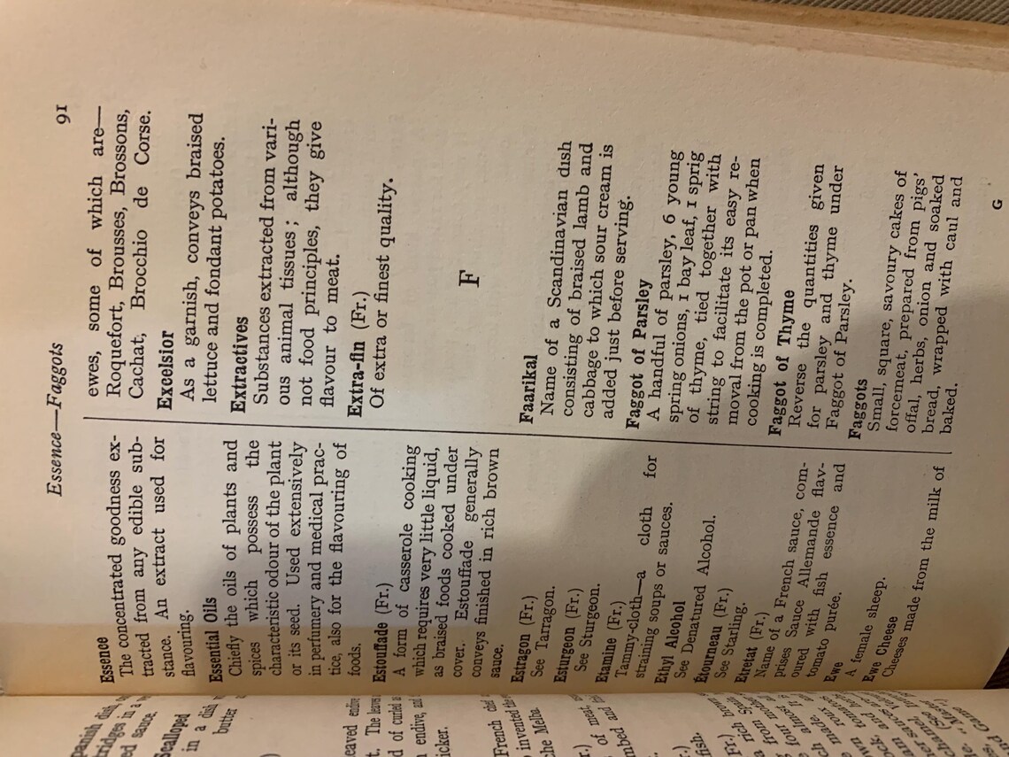 Hard-to-find Classic Cooking Book: the Master Dictionary of Food ...