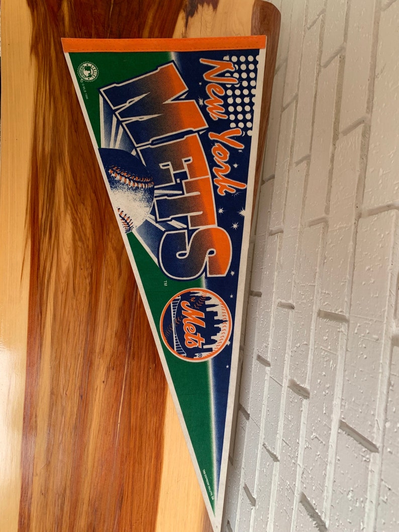 1990s New York Mets MLB Felt Pennant - Etsy