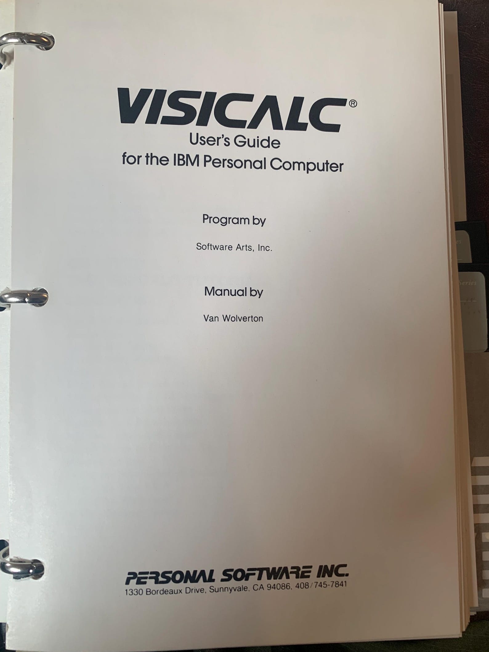 Rare 1981 Visicalc for IBM: With 5 1/4” Disks, Manual. One of the First ...