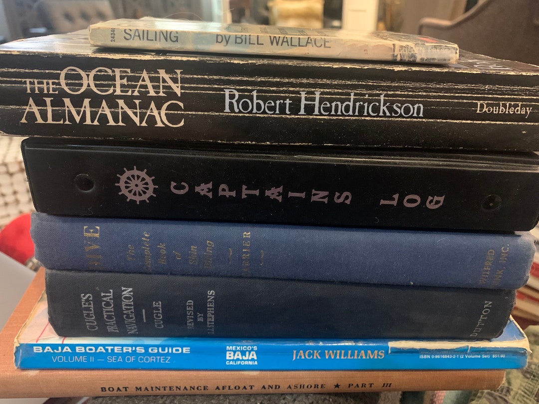 Seven Vintage Ocean-sailing-boat-diving Books for the Saltwater ...