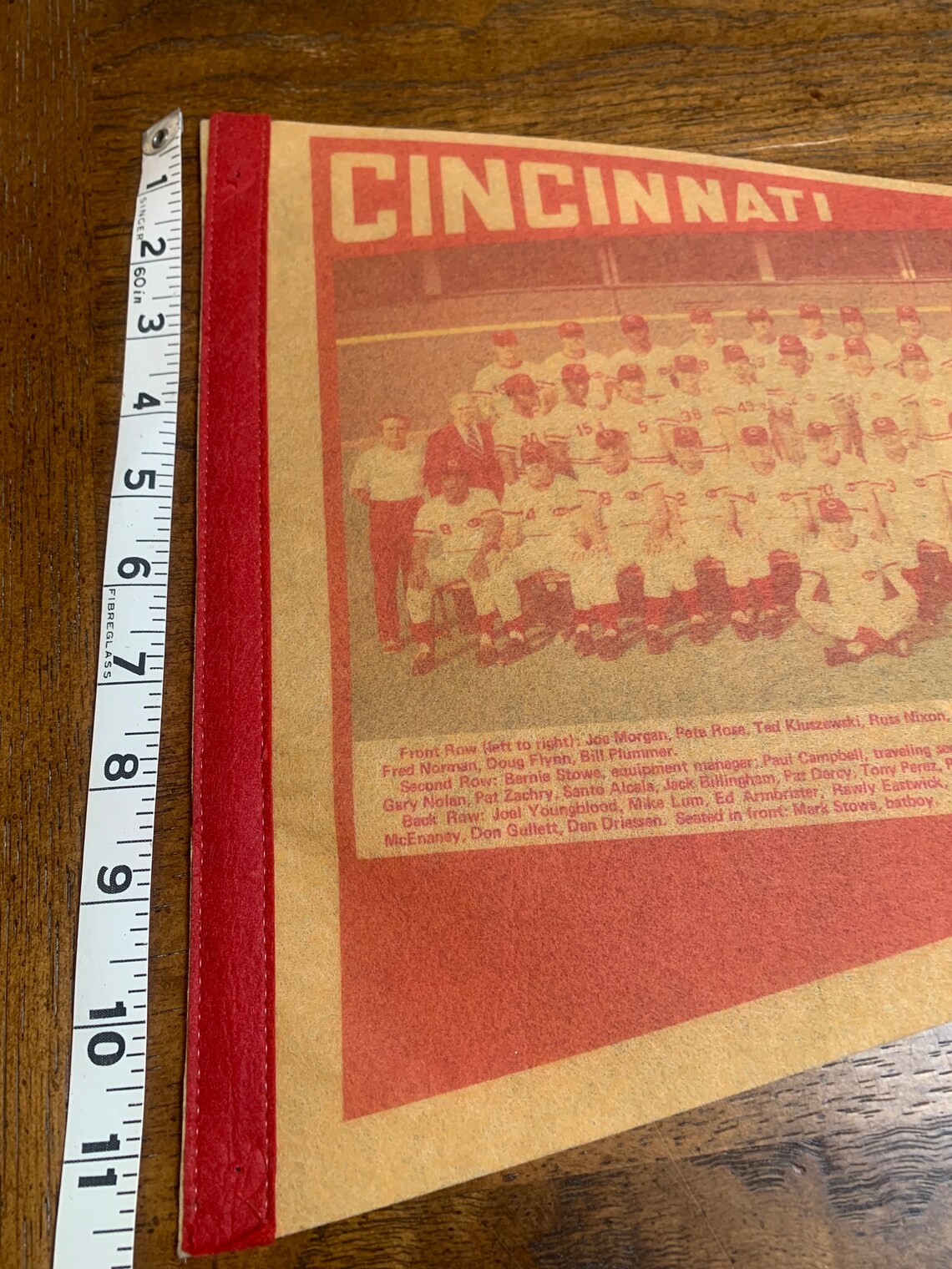 1970s Cincinnati Reds Big Red Machine Team Photo Graphic MLB Felt ...
