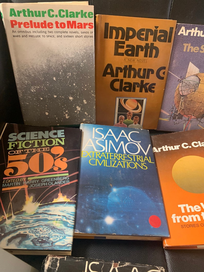 Amazing Dozen Books Arthur C Clarke and Isaac Asimov Science Fiction ...