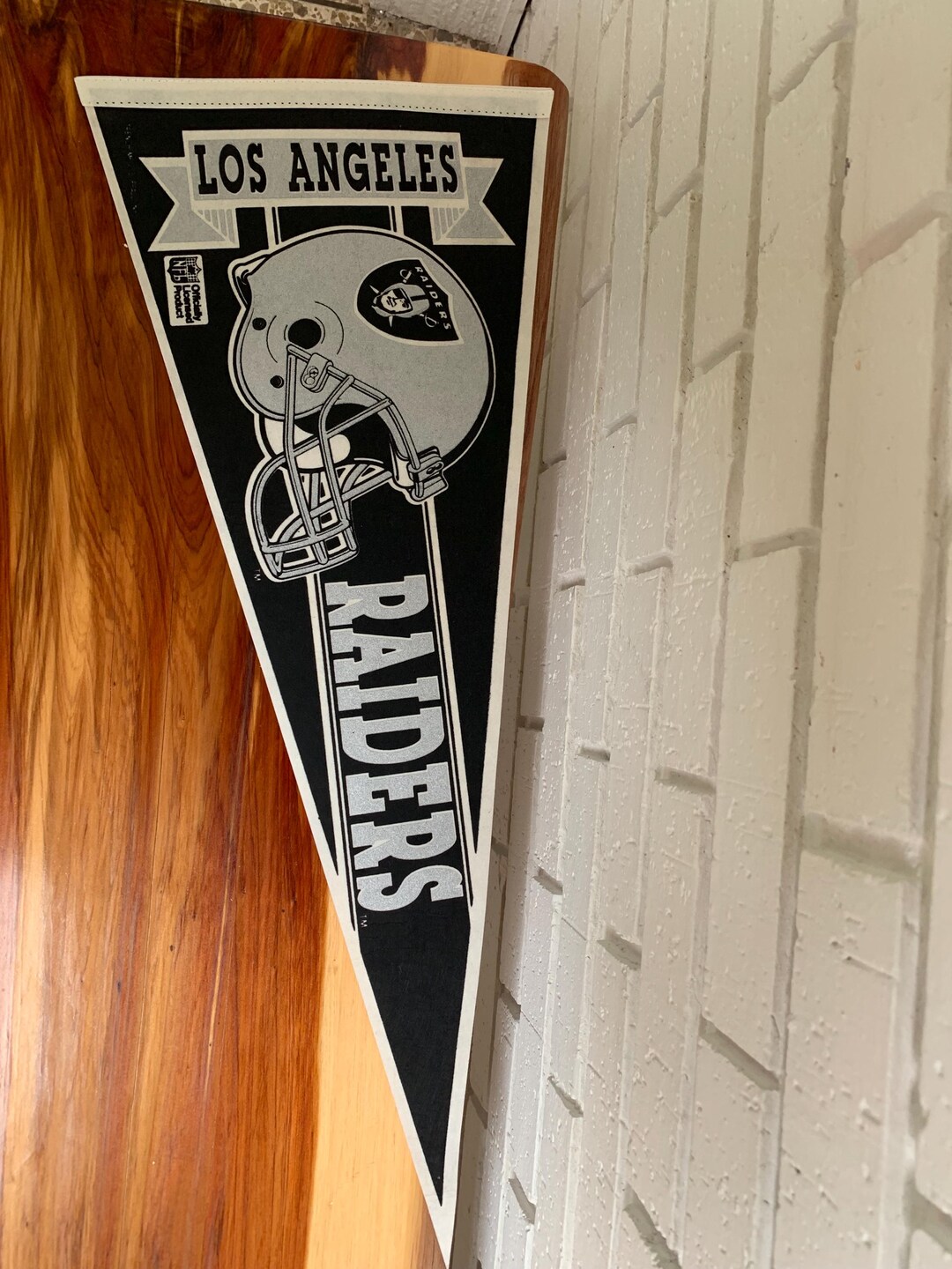Vintage Los Angeles Raiders NFL Felt Pennant - Etsy