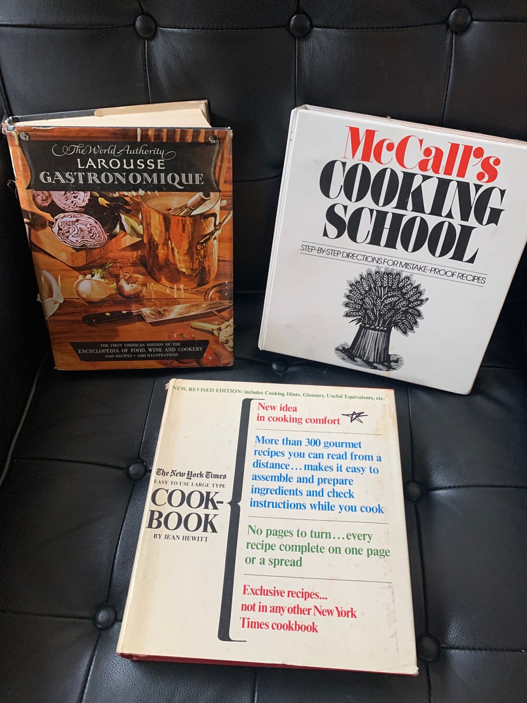 Vintage Three Huge Cookbooks - Etsy